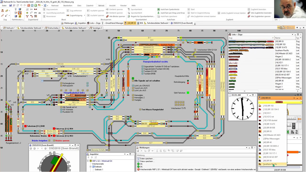 TrainController 9.0 Gold B2 #53 Weichenstraße manuell aufzeichnen - YouTube