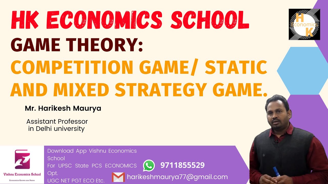 Game Theory : Competition Game/ Static and Mixed Strategy Game. - YouTube