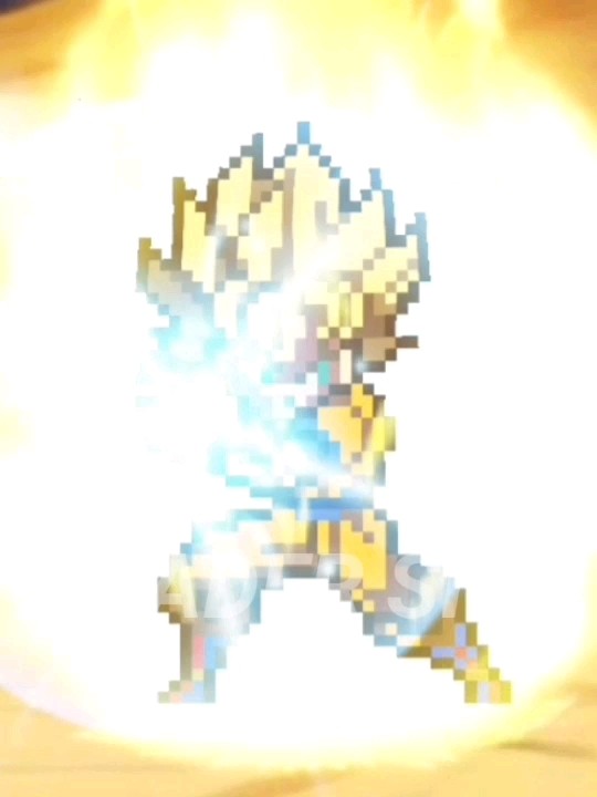 goku turns out super saiyan ( sprites animation) #shorts #animation # ...