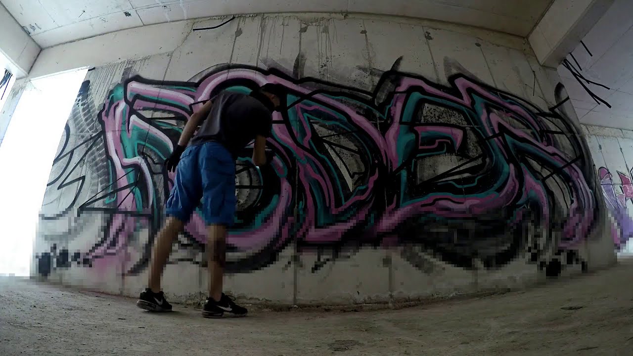 Psycho graffiti FREE style | Athens, Greece - YouTube