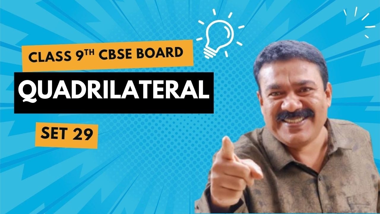 9th CBSE I Quadrilaterals I Set 29 I Reji Jose Tuition - YouTube