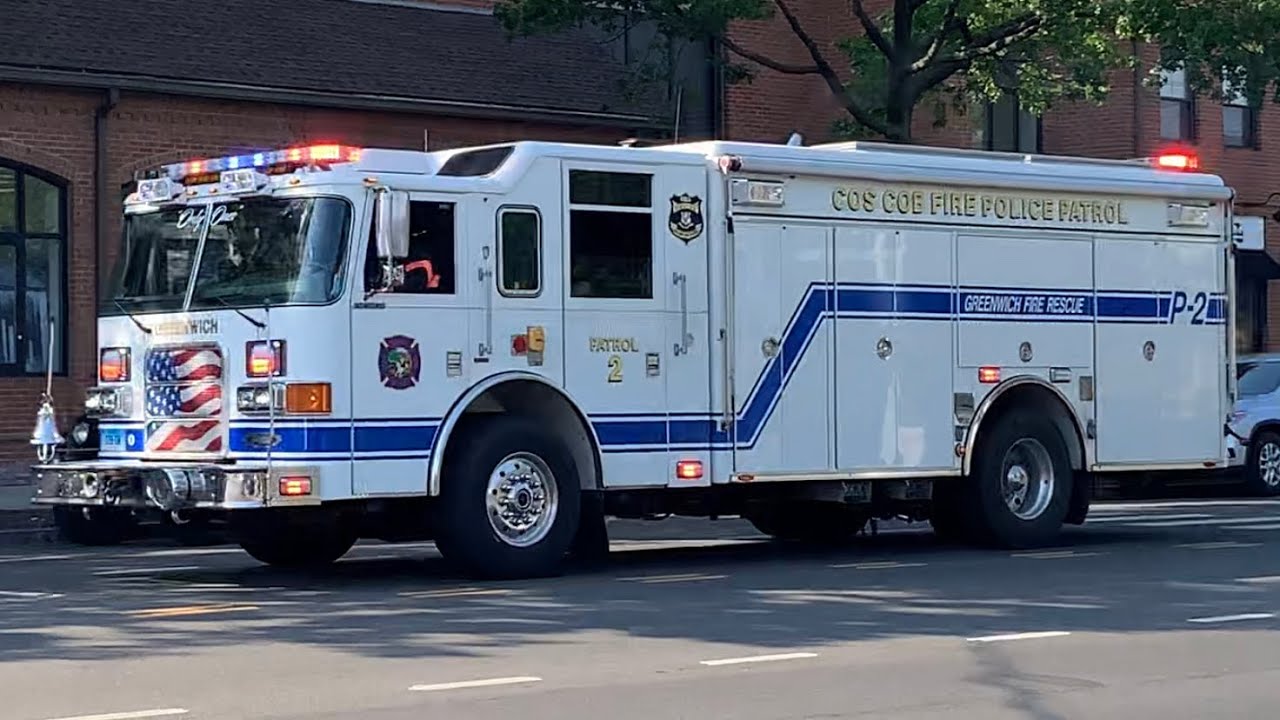 Greenwich, CT Cos Cob Fire Police Patrol Patrol 2 responding to a tree ...