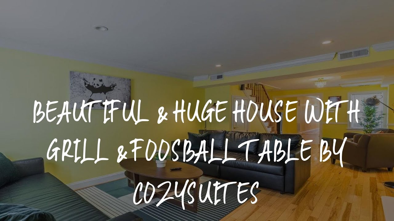 Beautiful & Huge House with grill & foosball table by CozySuites Review ...