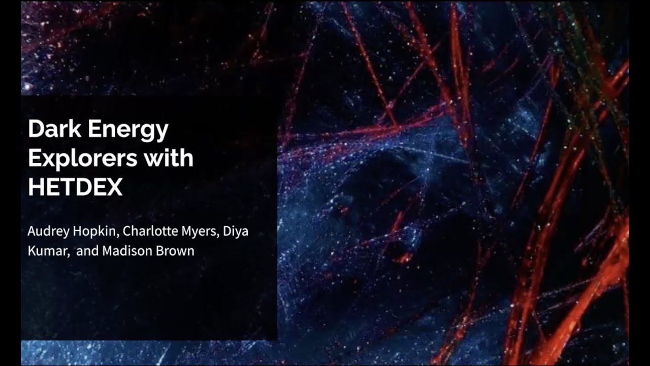 Dark Energy Explorers - YouTube