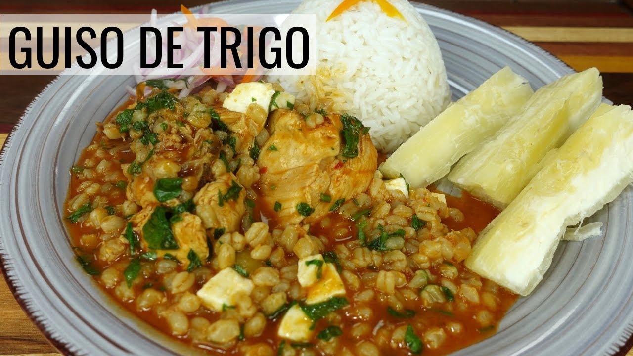 Te enseño a preparar GUISO DE TRIGO | Receta paso a paso - YouTube