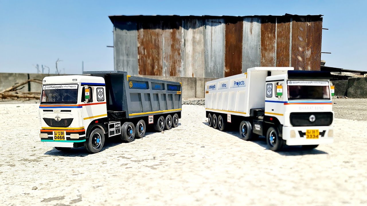 Rc Indian Truck Scale Model | Tata and Bharat Benz Truck Scale Model ...