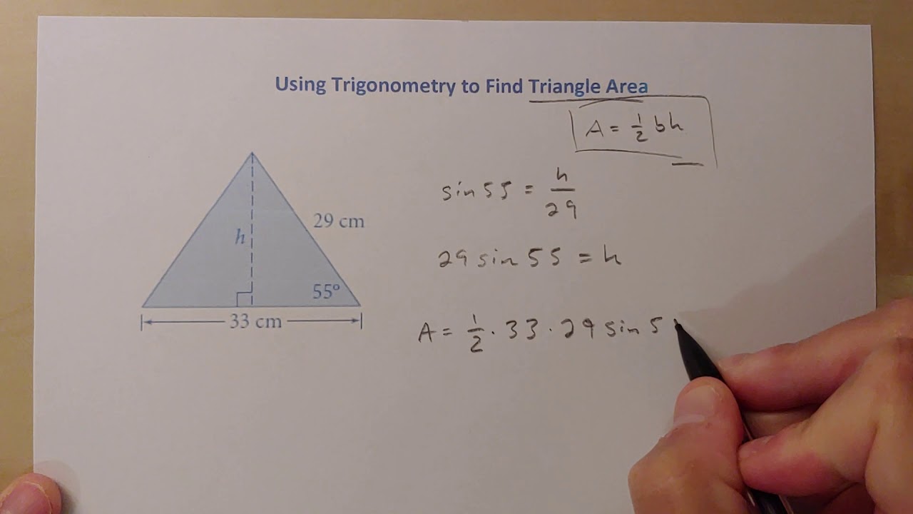 SAS Triangle Area Formula - YouTube