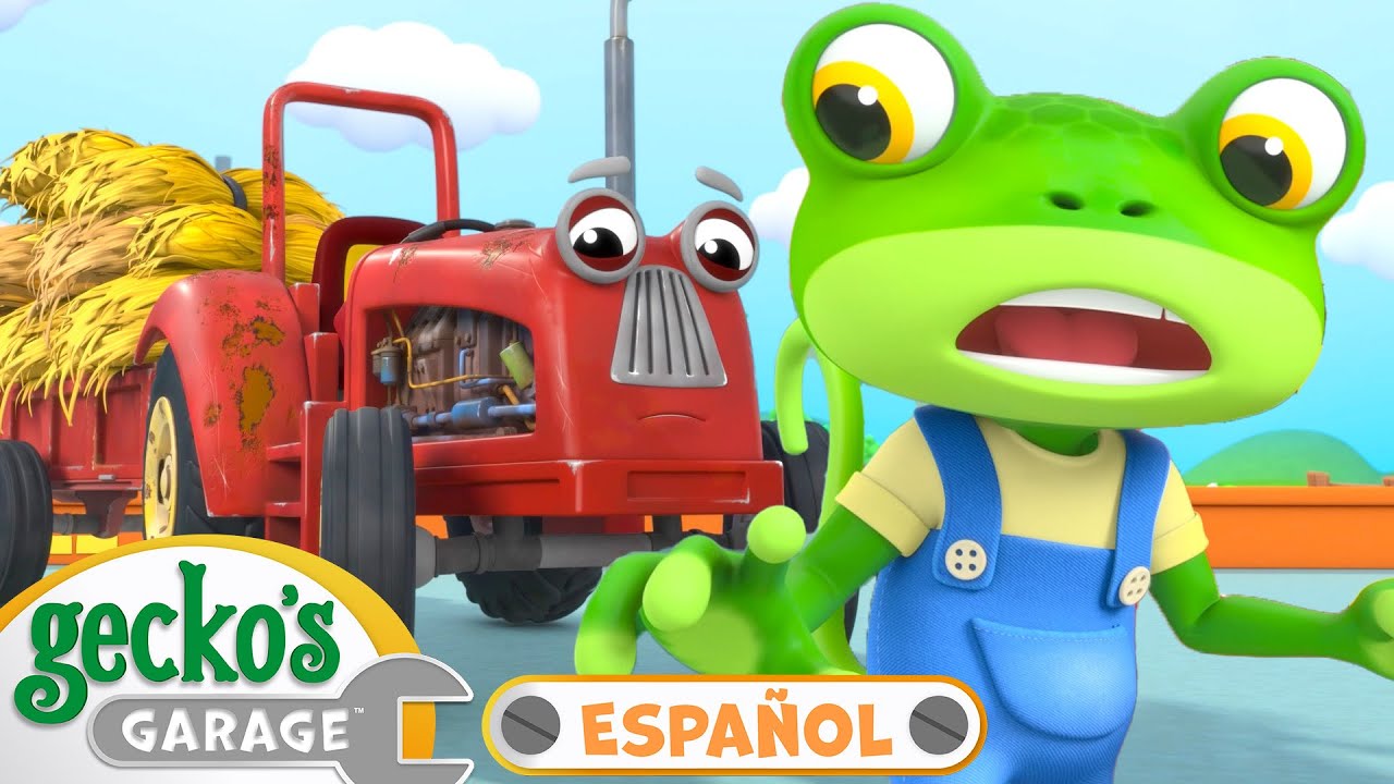 Tractor en problemas | 🐸 Garaje de Gecko | Carros para niños | Vídeos ...