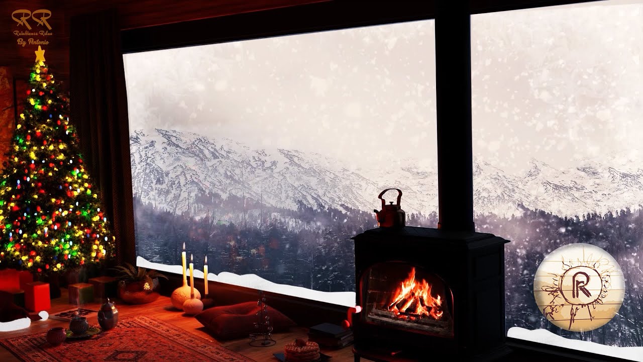 Deep Sleep in Cozy Winter Ambience | Relaxing Blizzard, Wind, Snow ...