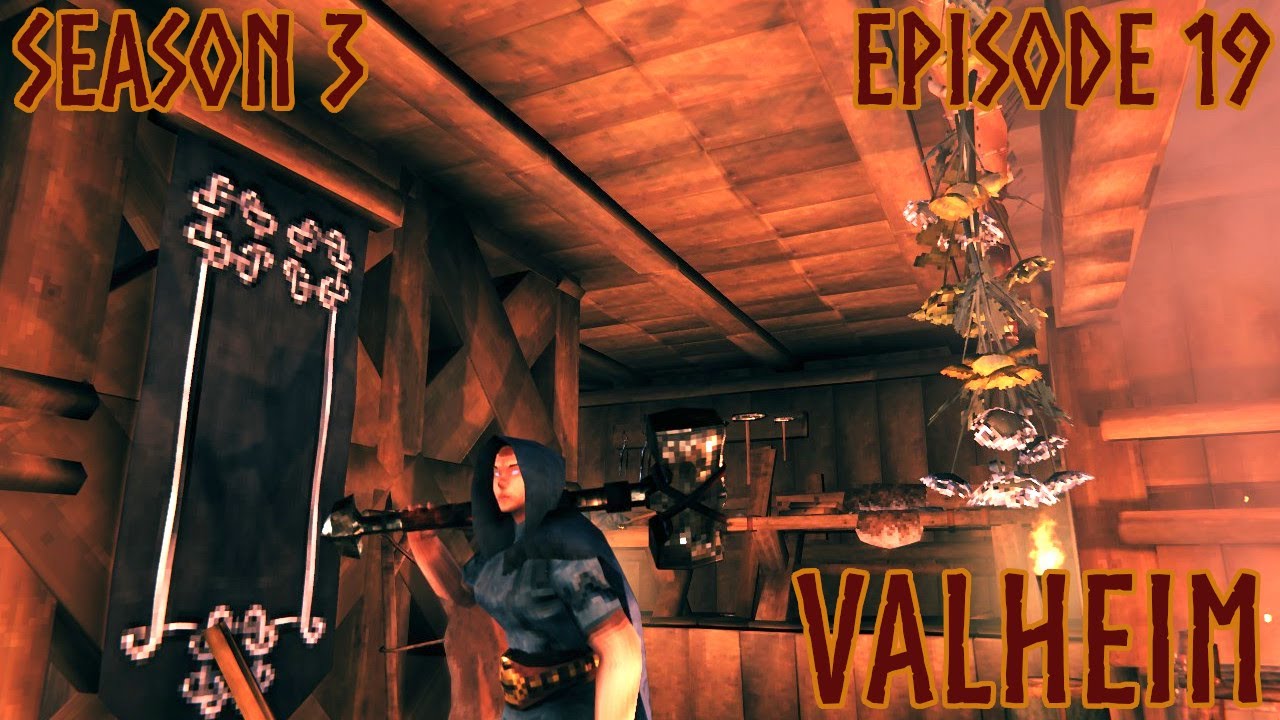 Valheim S3E19 - Visiting the trader, making the Iron Sledge - YouTube
