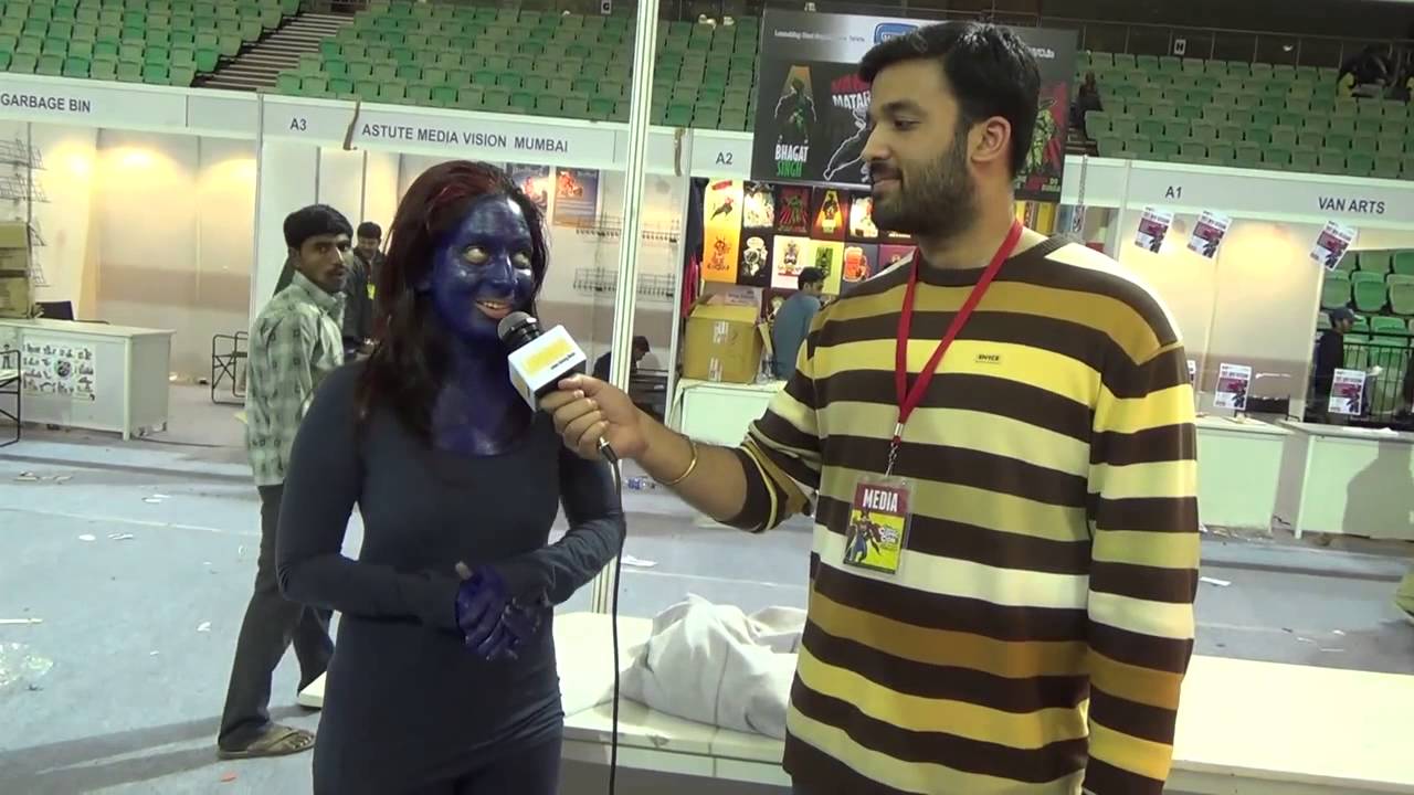 Comic Con Delhi 2014 - Mystique from X-Men - YouTube