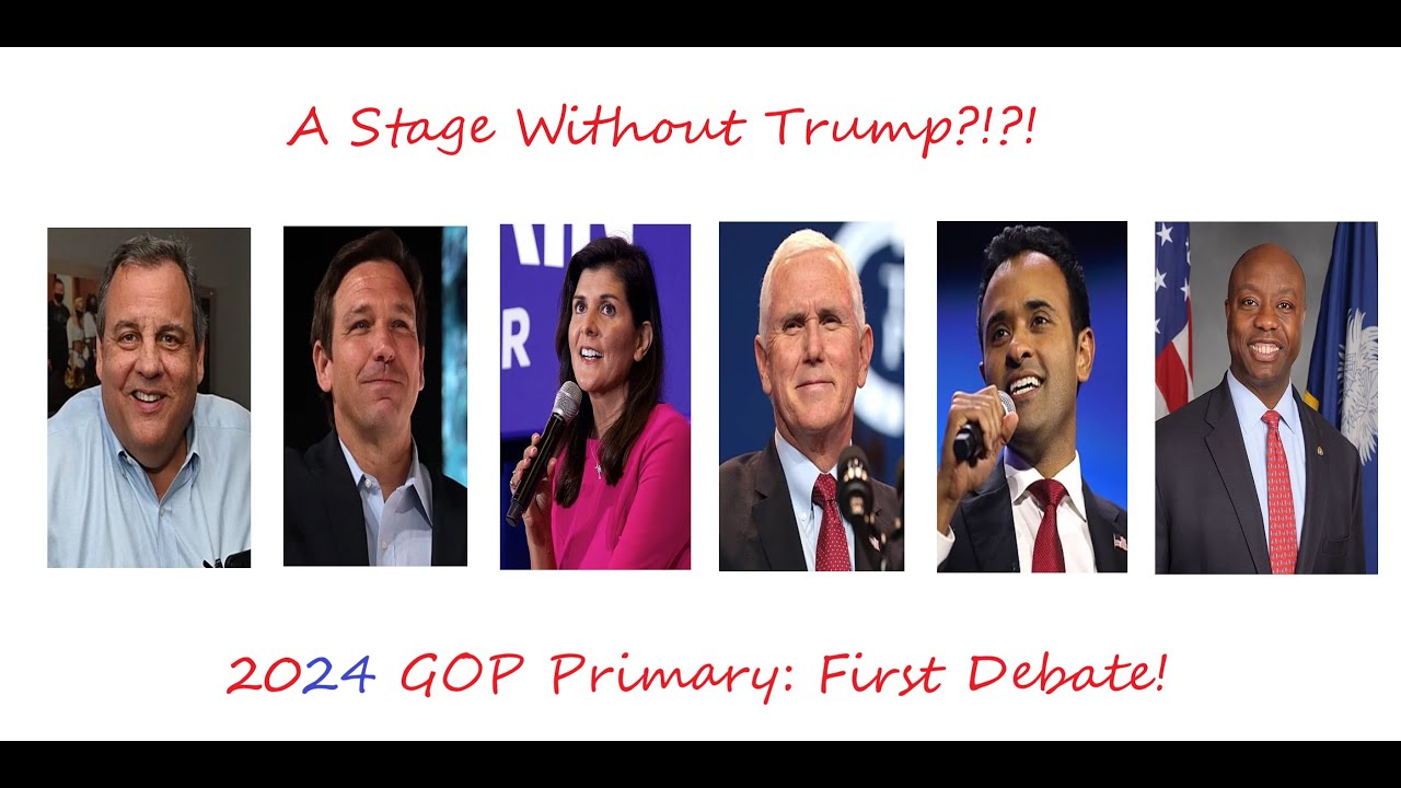 The First 2024 GOP Presidential Primary Debate: Trump plans to bow out ...