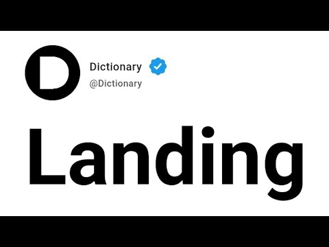 Landing Meaning In English - YouTube