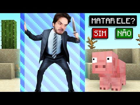 PRESO EM UMA BARREIRA DE UM BLOCO NO MINECRAFT, MAS A CADA MORTE ELA AUMENTA!