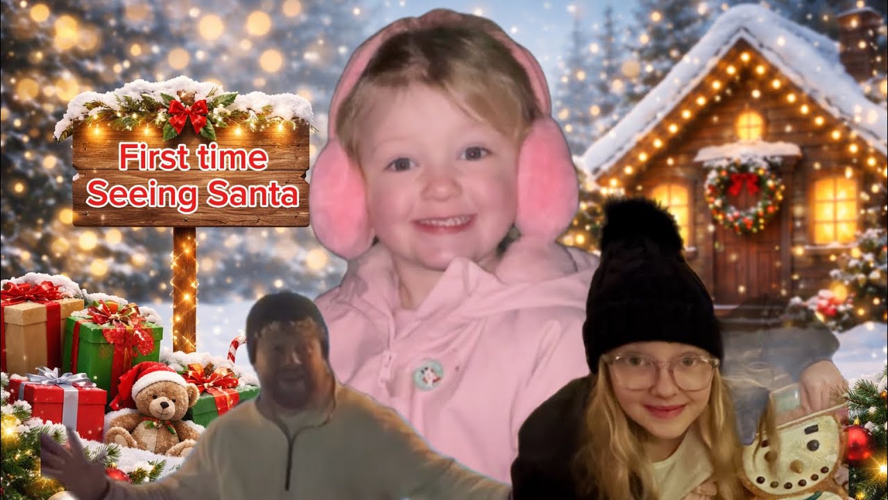 Seeing Santa for the First Time 🥹🎄 | Family Christmas Vlog - YouTube