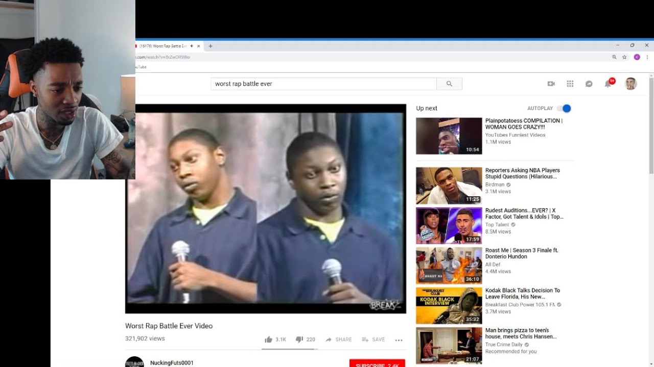 FlightReacts To Worst Rap Battle Ever 😂 - YouTube