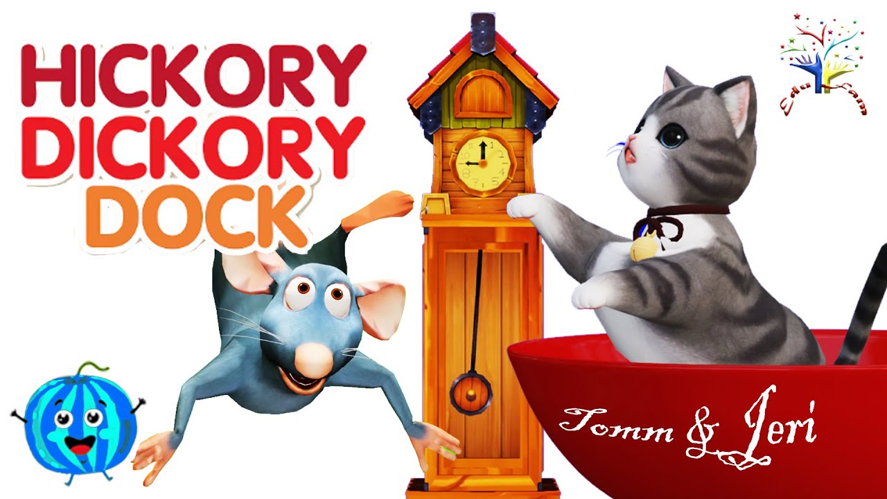 🐭 "Hickory Dickory Dock! Cat Chases Mouse Up the Clock!" ⏰ | Fun ...
