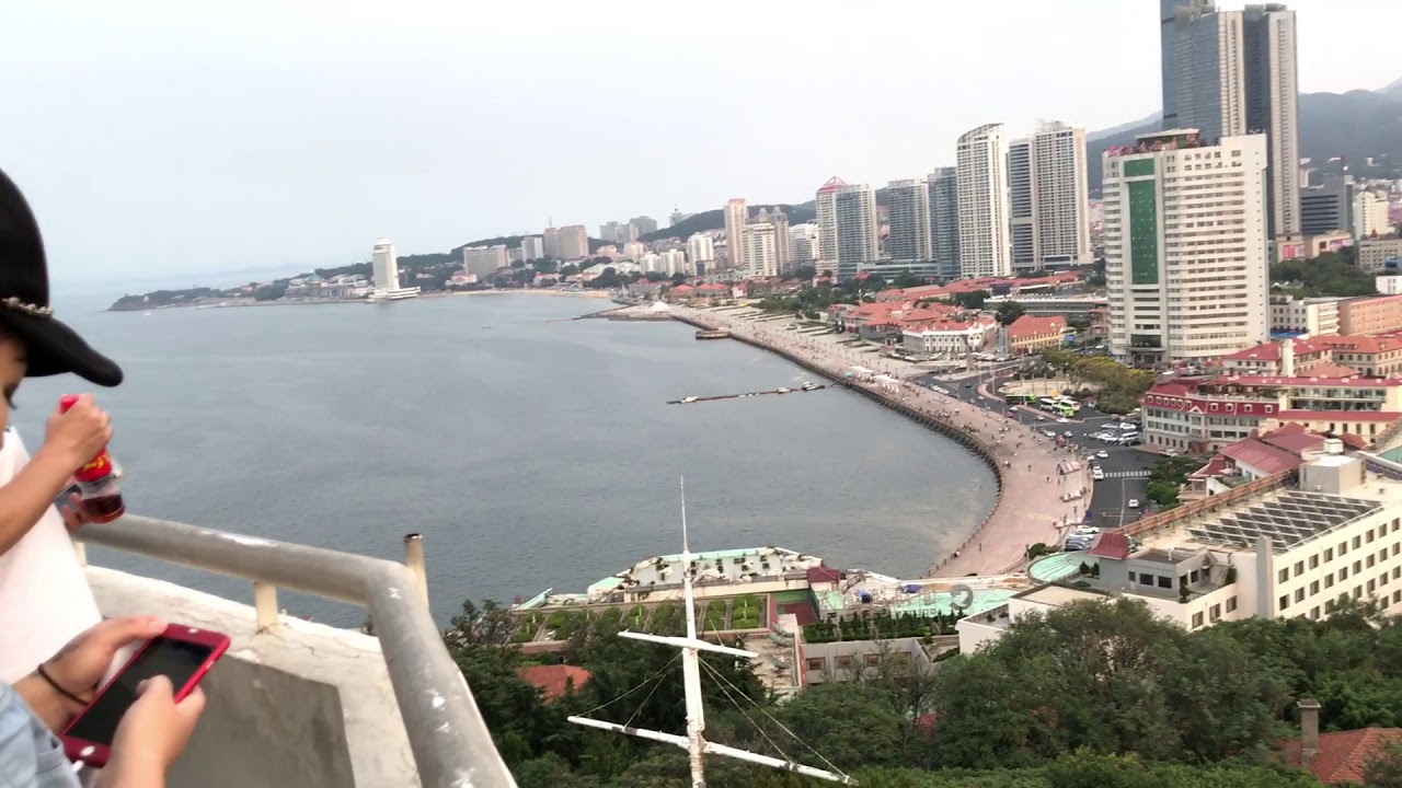 China-Shandong Yantai View from Hill - YouTube