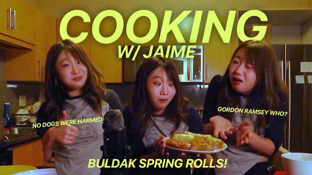 Cooking VIRAL buldak spicy rice paper spring roll dumpling things ...
