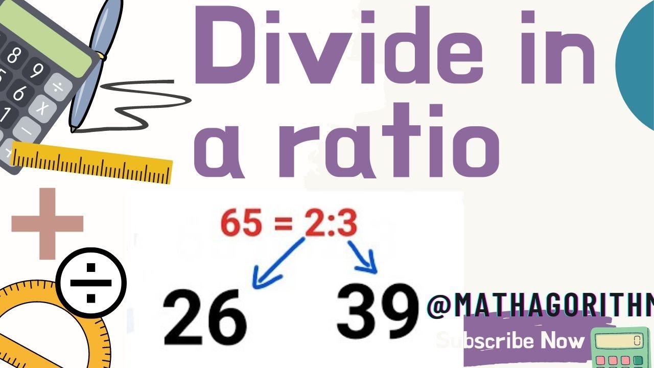 Divide in a ratio - YouTube
