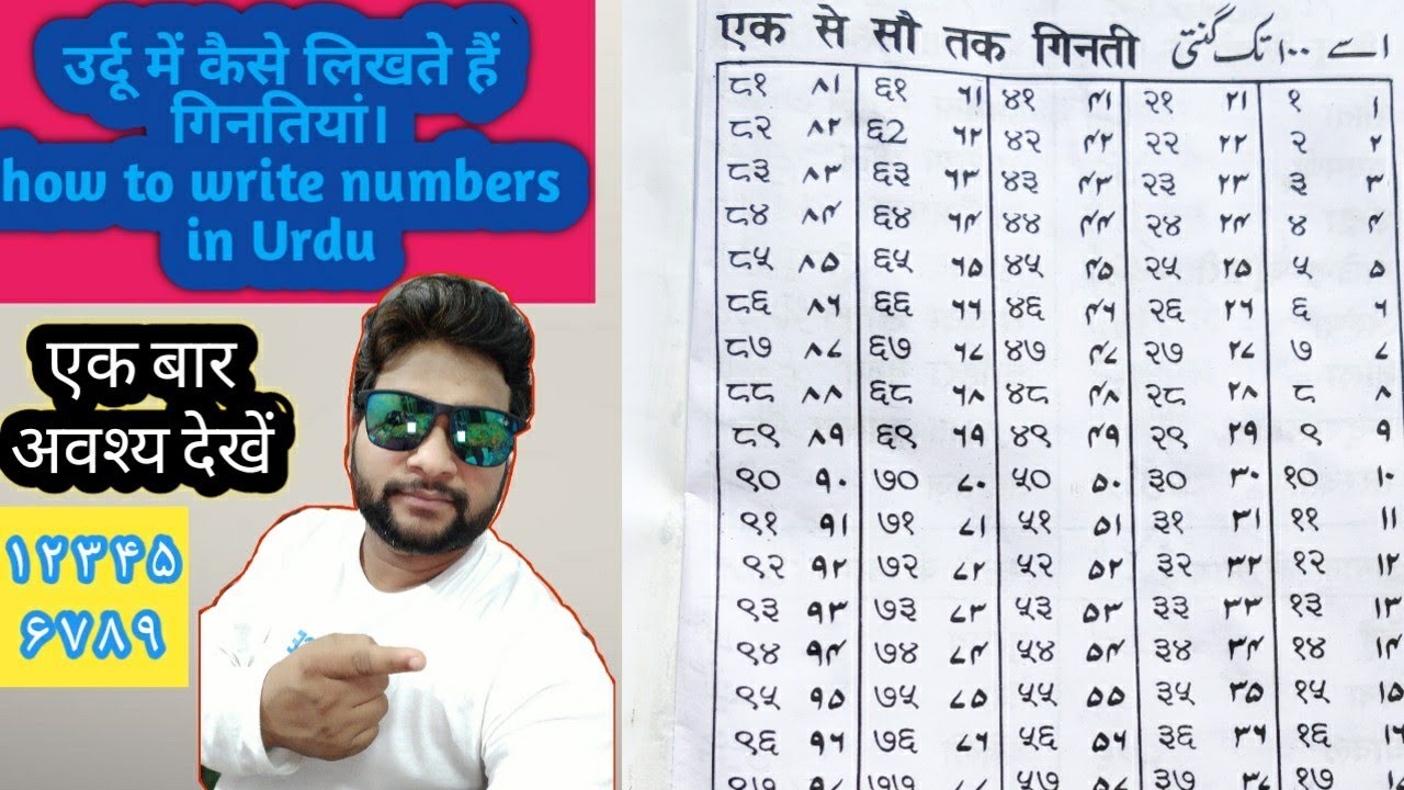 Urdu lesson हिंदी से उर्दू सीखें, Urdu me ginti likhna seekhen (book ...