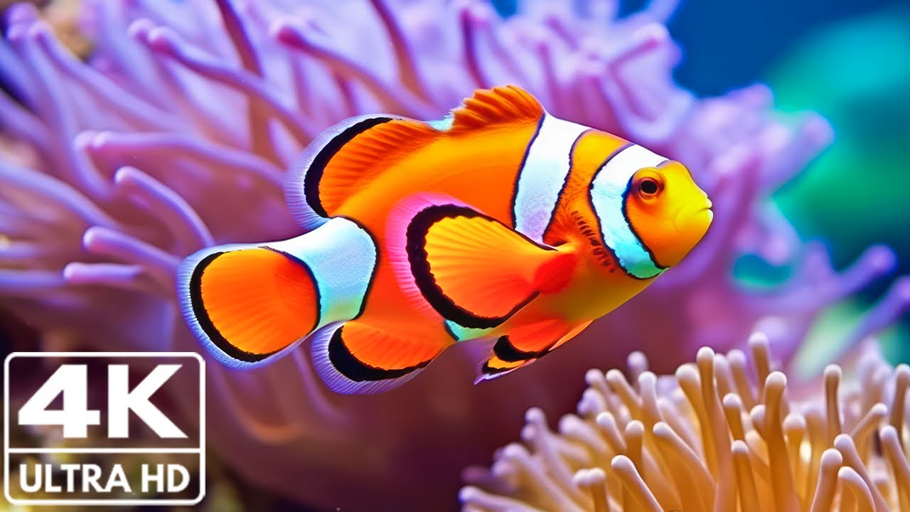 Ocean World 4K VIDEO ULTRA HD 🌊 Serene and Calming Beach Ambience ...