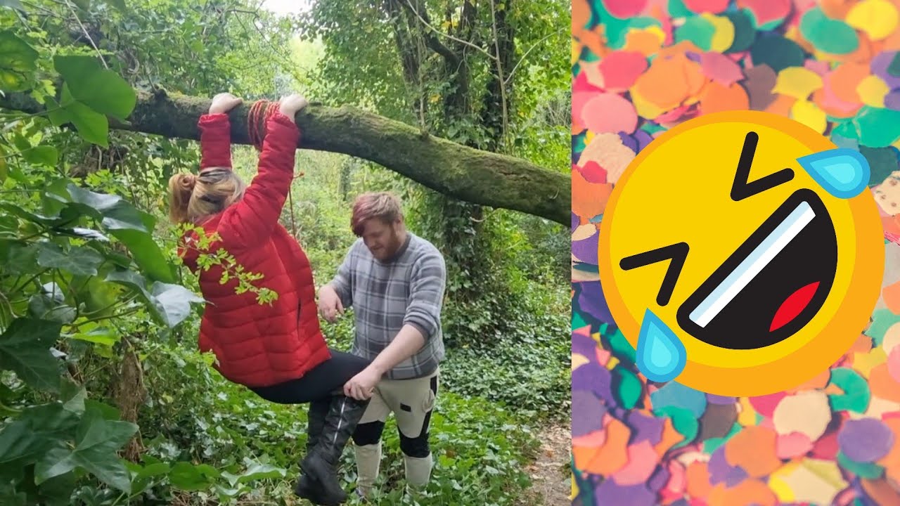 First attempt rope swing (fail) - YouTube