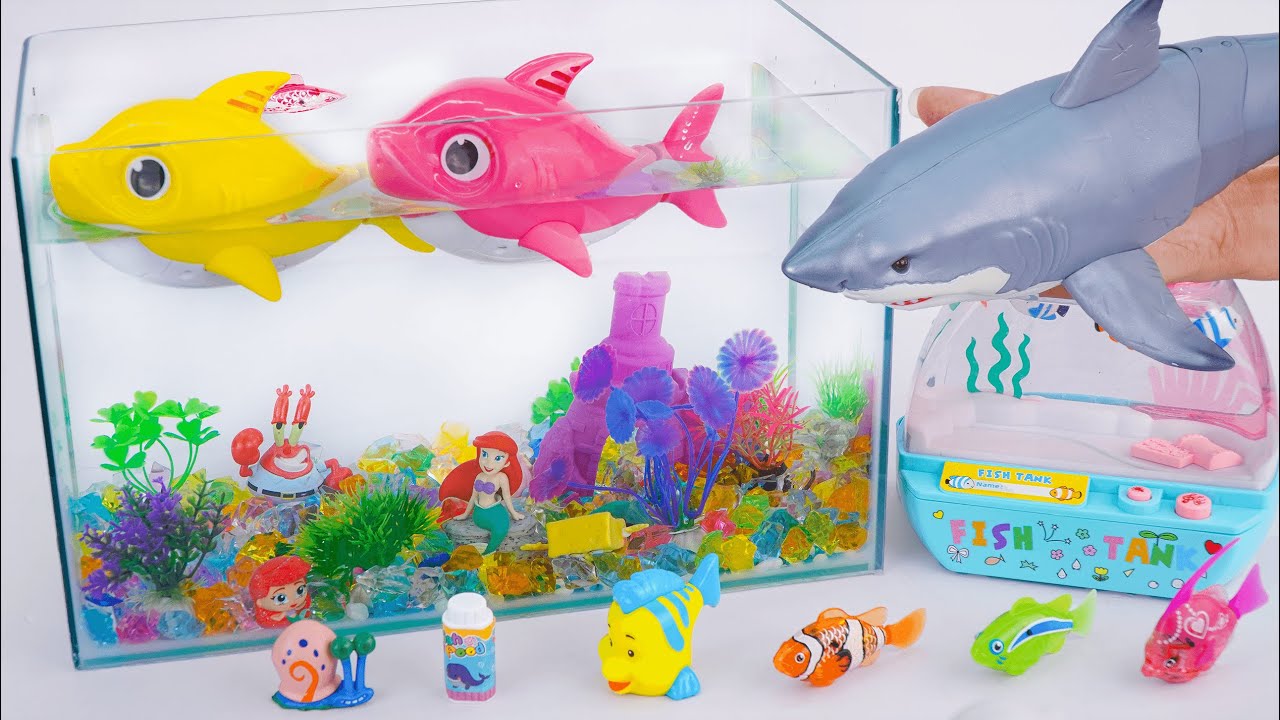 [Toy asmr] RC Nemo & RC Shark & Zuru Robo Fish & Harp's Aquarium ASMR ...