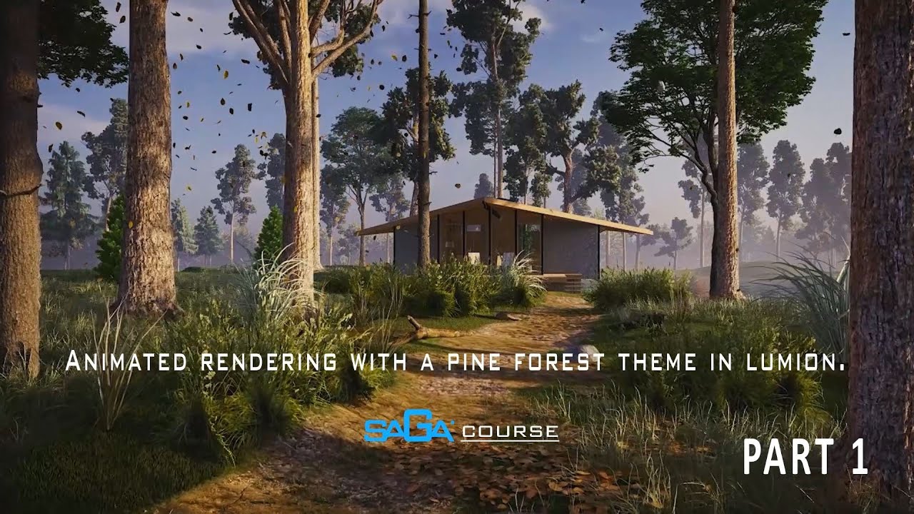 Animasi rendering dengan tema hutan pinus di lumion. - YouTube