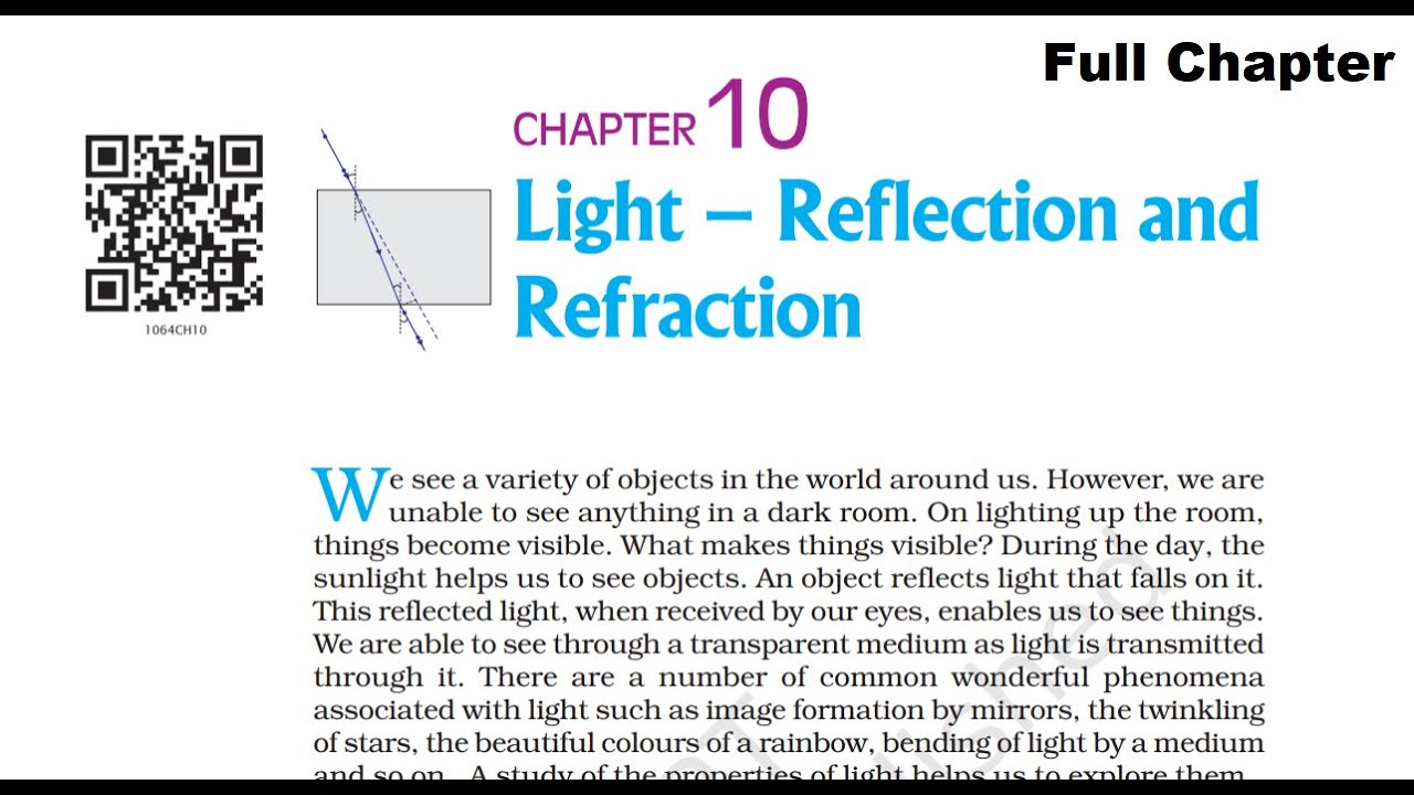 CBSE class 10 SCIENCE chapter 10 Light – Reflection and Refraction Full ...