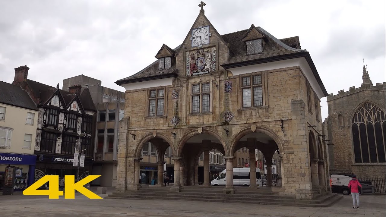 Peterborough Walk: City Centre【4K】 - YouTube