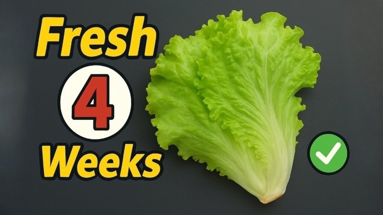 Few know, how to keep lettuce fresh for 4 weeks - YouTube