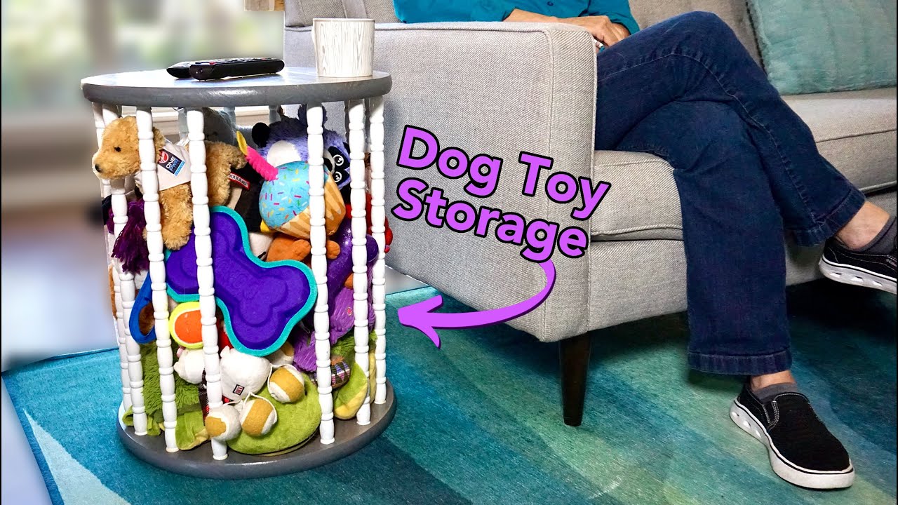 DIY End Table for Storing Stuffed Animals - YouTube