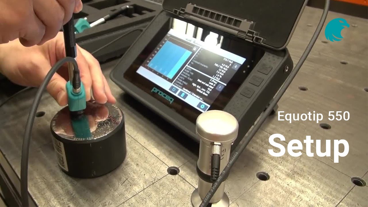 Setup I Equotip 550 Leeb D - YouTube