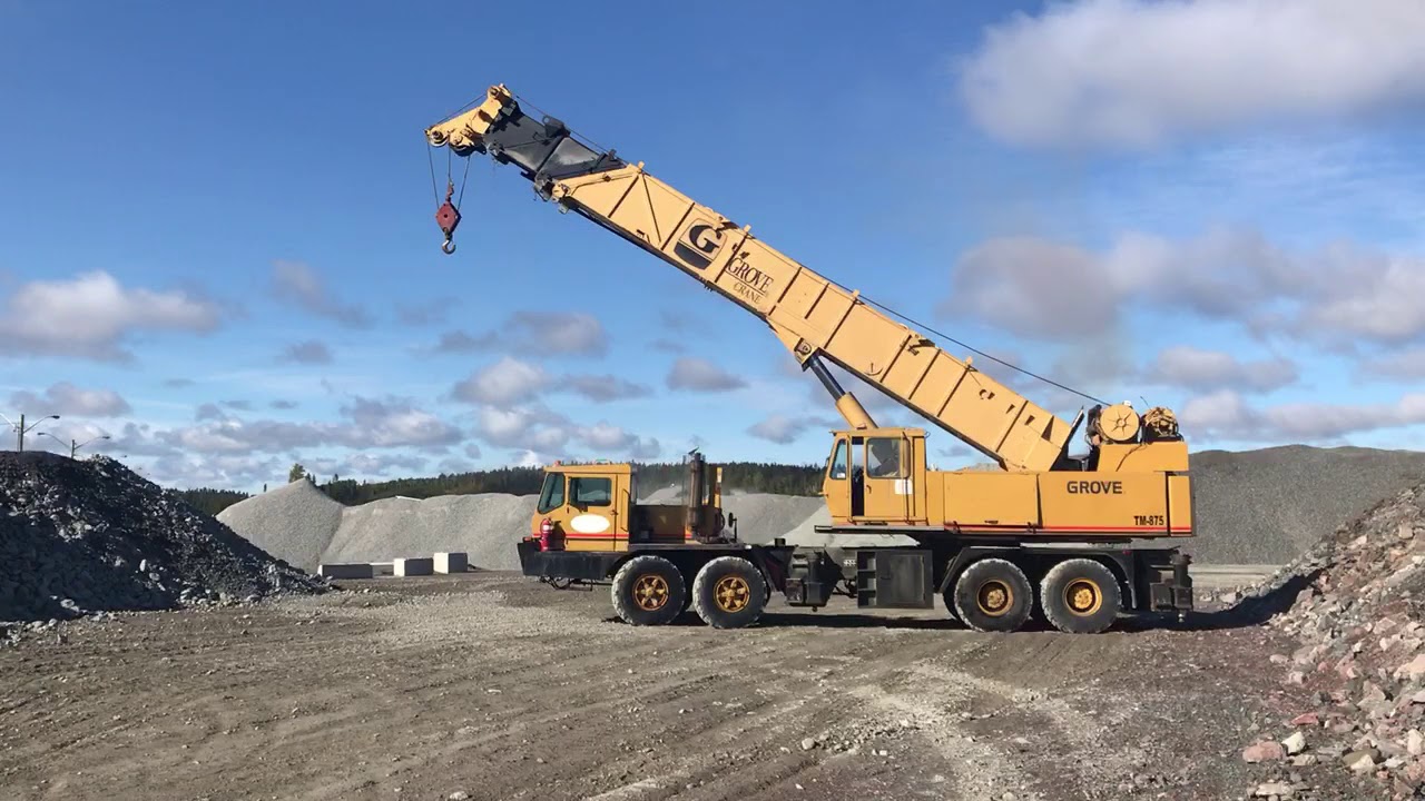 Grove TM875 Crane Truck (1) - YouTube