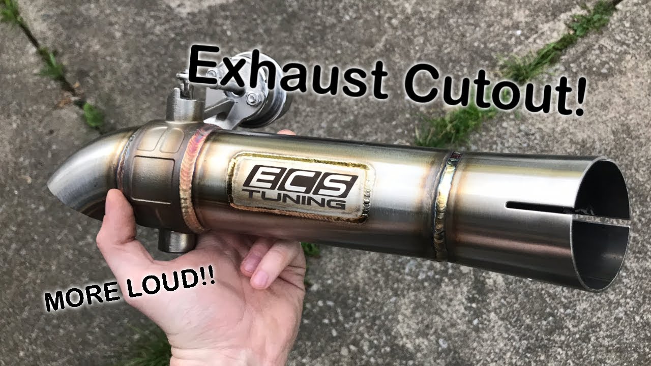 ECS TUNING EXHAUST CUTOUT ON THE MK6 GTI - YouTube