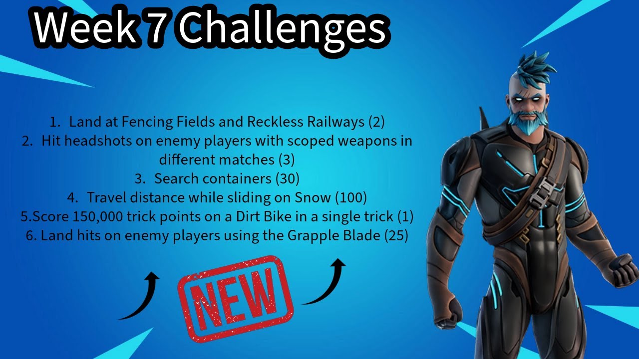 Fortnite Week 7 Challenges are here!!! - YouTube
