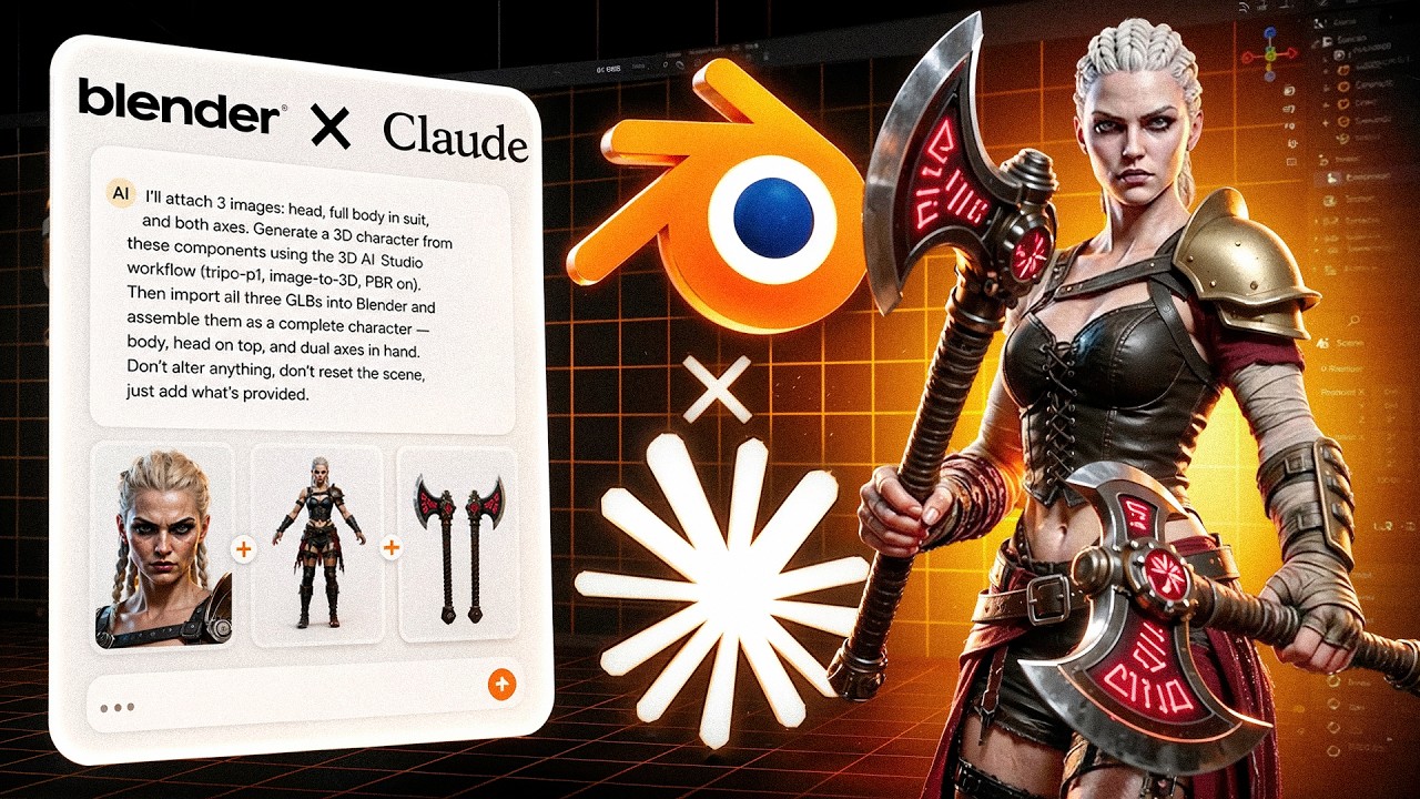Claude + Blender Is Insane Now — Full Free Setup - YouTube