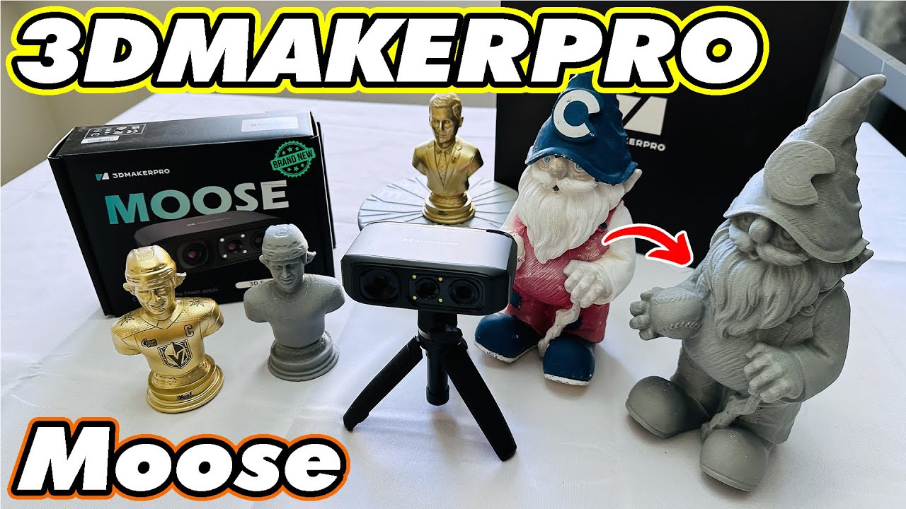 3DMakerPro MOOSE 3D Scanner (BRAND NEW!) - SETUP, TESTING & HONEST ...