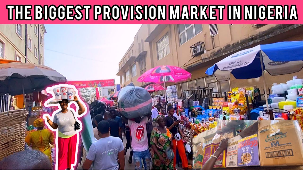 MARKET VLOG: The BIGGEST PROVISION Market in LAGOS NIGERIA||Come Shop ...