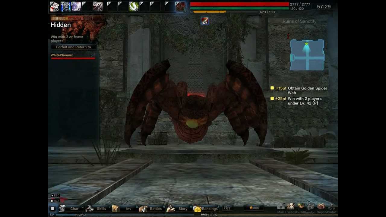 Vindictus - Giant Spider Hard Mode Vella Solo - YouTube
