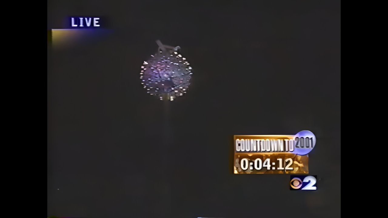 WCBS-TV Channel 2 - Times Square New Year's 2001 Ball Drop (Extended ...