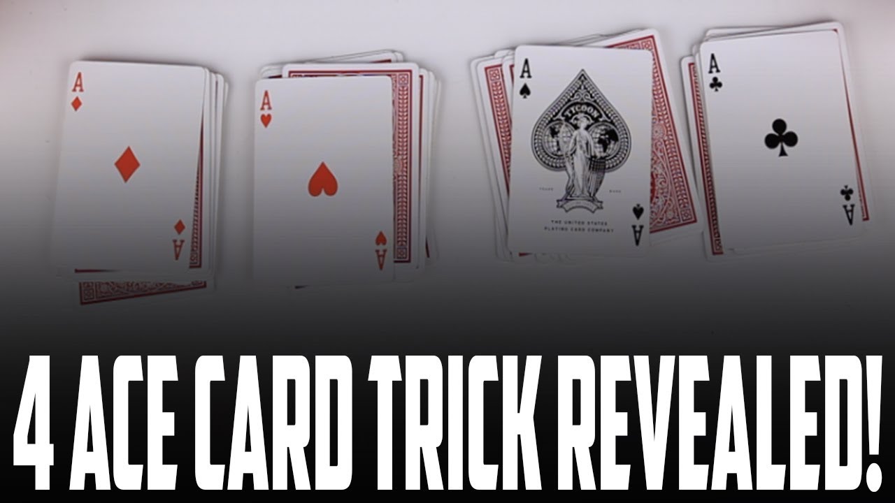 Simple Four Ace Card Trick - Magic Tricks REVEALED - YouTube