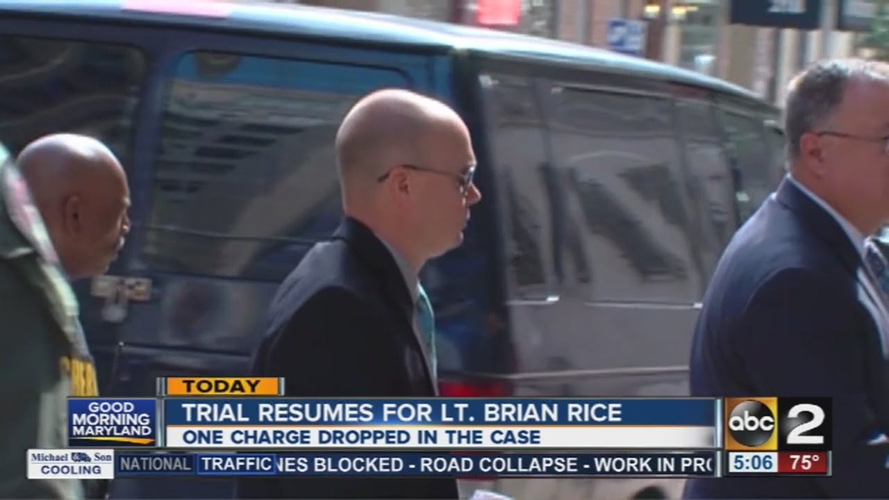 Trial resumes for Lt. Brian Rice - YouTube