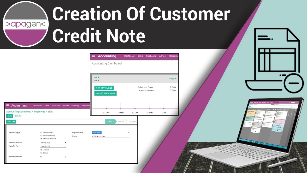 Odoo Demo - Creation of Customer Credit Note | Apagen Solutions Pvt ...