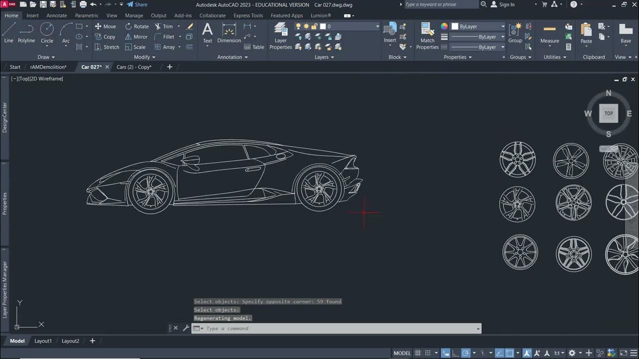 AutoCAD Defining and Inserting Blocks - YouTube