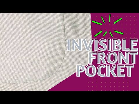 How to Sew an Invisible Front Pocket // Hidden Stitching Tutorial - YouTube