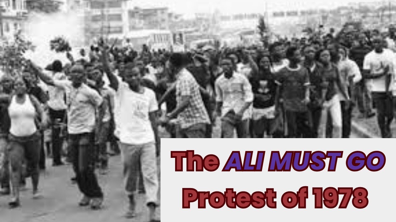 ALI MUST GO STUDENT PROTEST OF 1978 - YouTube