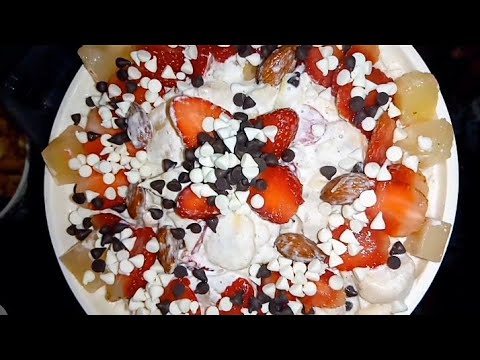 Creamy Fruit Chat|How To Make Cream Chat|Ramadan Recipe Creamy Fruits ...