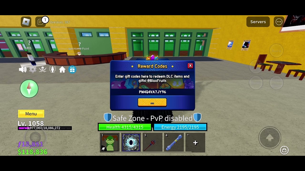 Blox fruits code(hated my life) - YouTube